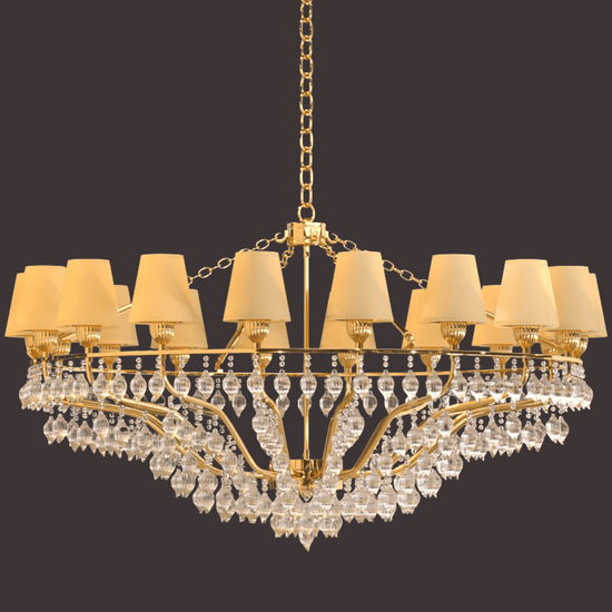 Luce di Roma Theia – Luxury Gold & Crystal Chandelier – HDLS Lighting Ltd