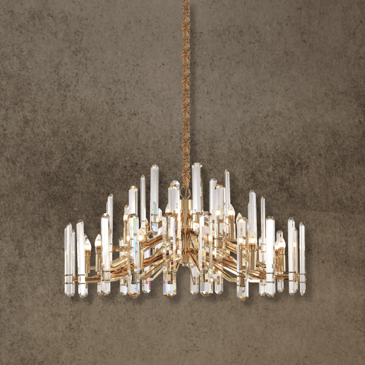 Montclair Crystal Chandelier | Luxury Circular Lighting – HDLS Lighting Ltd